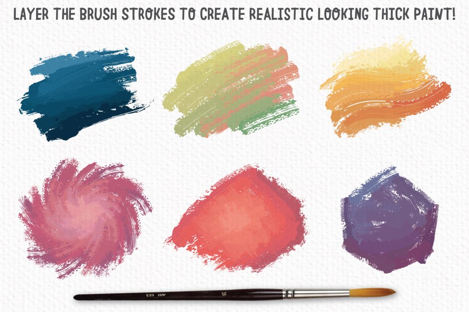 Oil Paint Brush Illustrator | Order Oil Paint Brushes For Illustrator ...