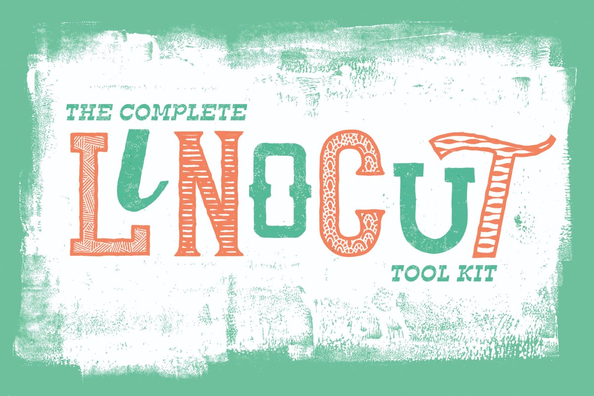 Photoshop Linocut Kit | Buy Linocut Patterns, Brushes, Styles, & Tools ...
