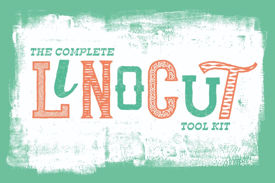 Photoshop Linocut Kit | Buy Linocut Patterns, Brushes, Styles, & Tools ...
