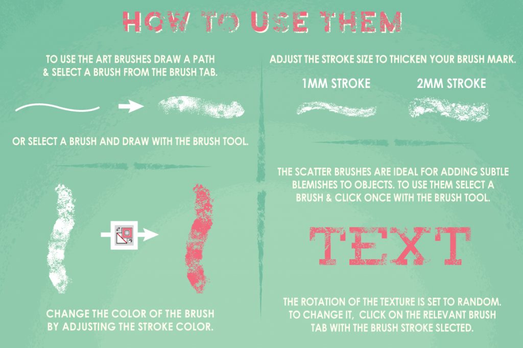 Sponge Texture Vector Brushes For Adobe Illustrator