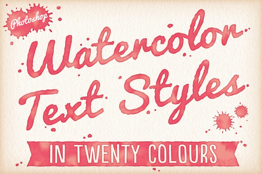 free watercolor text effects