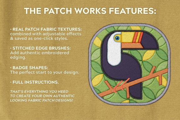Embroidered Patch Generator | Buy Affinity Designer Patch Maker Tools ...