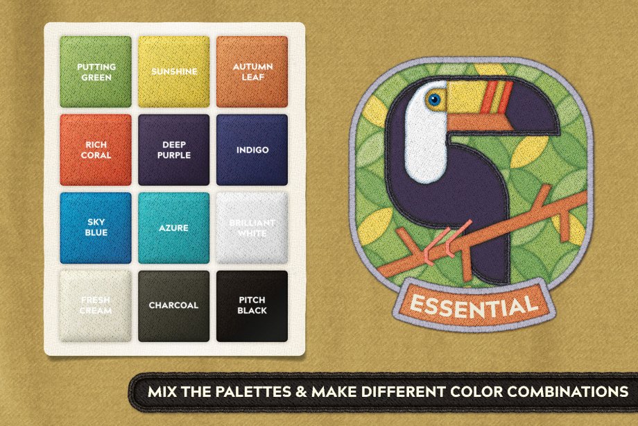 Embroidered Patch Generator | Buy Affinity Designer Patch Maker Tools ...