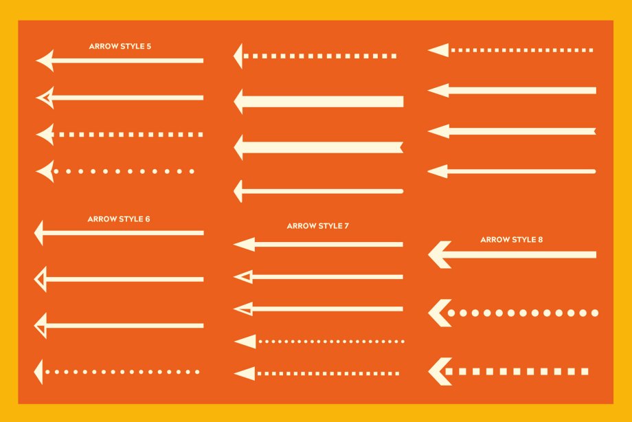 Procreate Arrow Brush Tool Kit | Buy Premium Pack of Arrow Brushes for ...