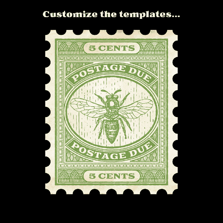 Affinity Designer Vintage Postage Stamps | Buy Affinity Postage Stamp ...
