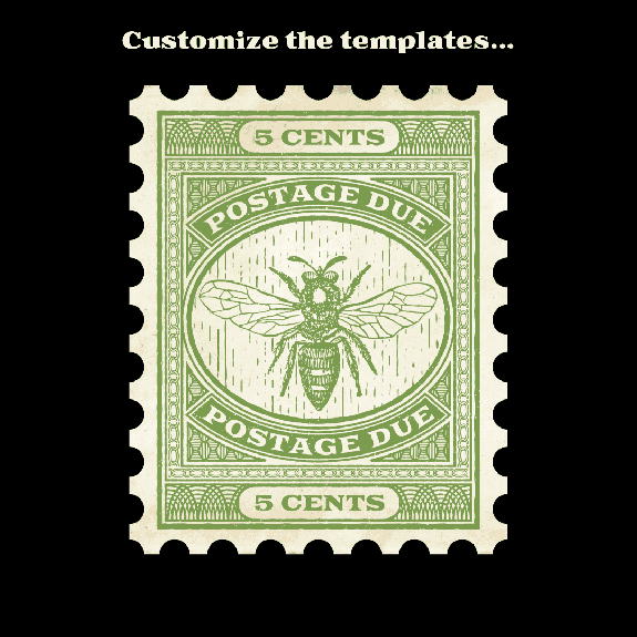 Adobe Illustrator Vintage Postage Stamps | Buy Illustrator Postage ...