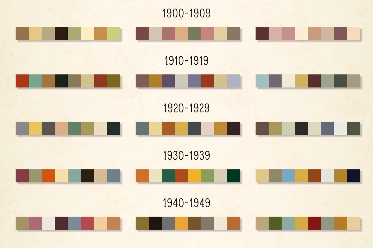 vintage retro color swatches photoshop illustrator