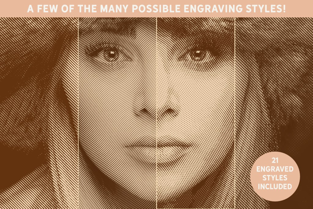 Engraved Photo Effect for Affinity - Engraving Photo Converter